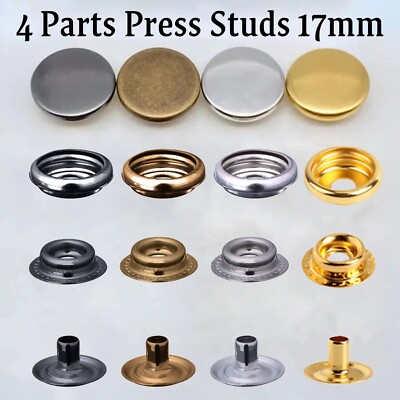 Large Press Studs Snap Fasteners for Handbags Clothing Jackets Coats ...