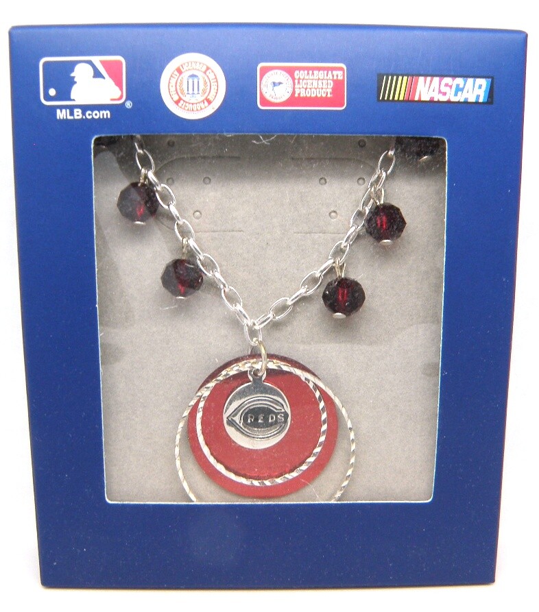 Cincinnati Reds Game Day Baseball Logo Necklace 21" | eBay