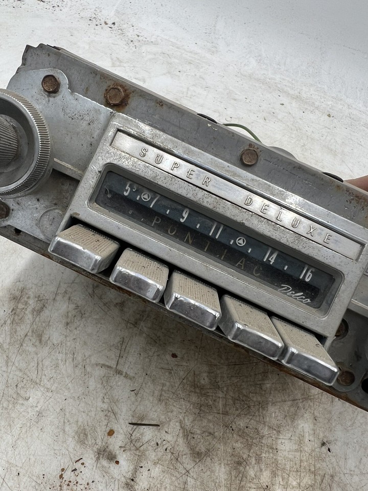 Vintage GM Delco Super Deluxe AM Truck Car Radio Model 984077 Original ...