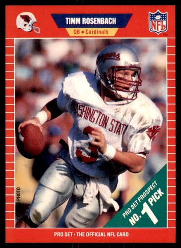 1989 Pro Set Timm Rosenbach Football Cards #509 | eBay