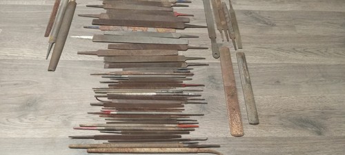 Lot Of 55 Files Nicholson,Heller Ect Flat Round Triangle Metal Hand ...
