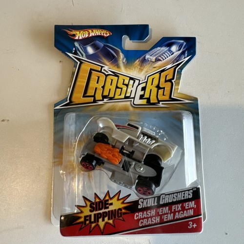 2007 Hot Wheels Crashers Side Flipping SKULL CRUSHERS Gray Variant w ...