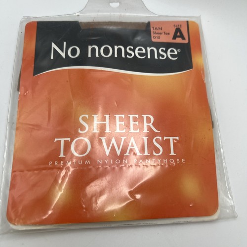 No Nonsense Women’s Size A Sheer To Waist Pantyhose Sheer Toe Tan ...
