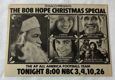 1977 NBC tv ad~BOB HOPE CHRISTMAS SPECIAL Olivia Newton-John,Mark ...