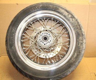 2006-2012 Harley Dyna Wide Glide FXDWG REAR WHEEL RIM TIRE CHROME SPOKE ...