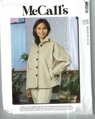 McCalls # M8210 Melissa Watson Jacket Patterns Sz: 6-14 or 16-24 UC | eBay