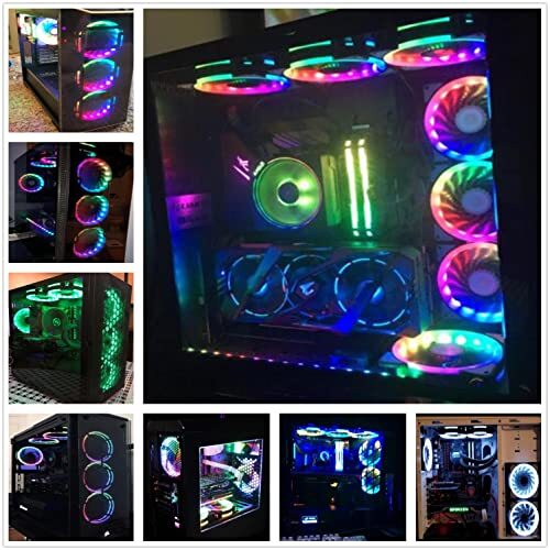 Wireless RGB LED 120mm Case Fan with Controller for PC Cases CPU | eBay UK