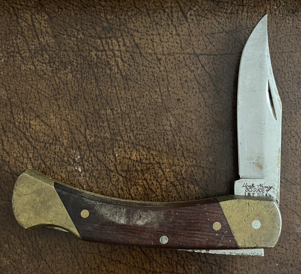 Vintage Schrade USA Uncle Henry Lb 7 Folding Pocket Knife Collectible ...