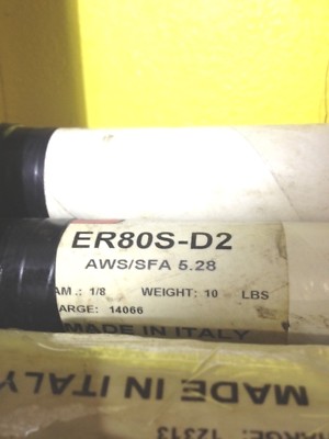 UNIBRAZE ER80S2-D2 X 1/8" X 36" X 10# Tube Premium Carbon Steel Tig Welding Rod | eBay