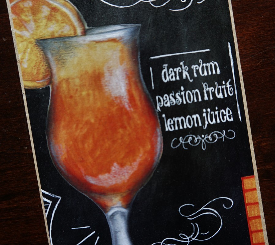 HURRICANE COCKTAIL RECIPE TIki Bar Beach Pub Tropical Cantina Decor ...