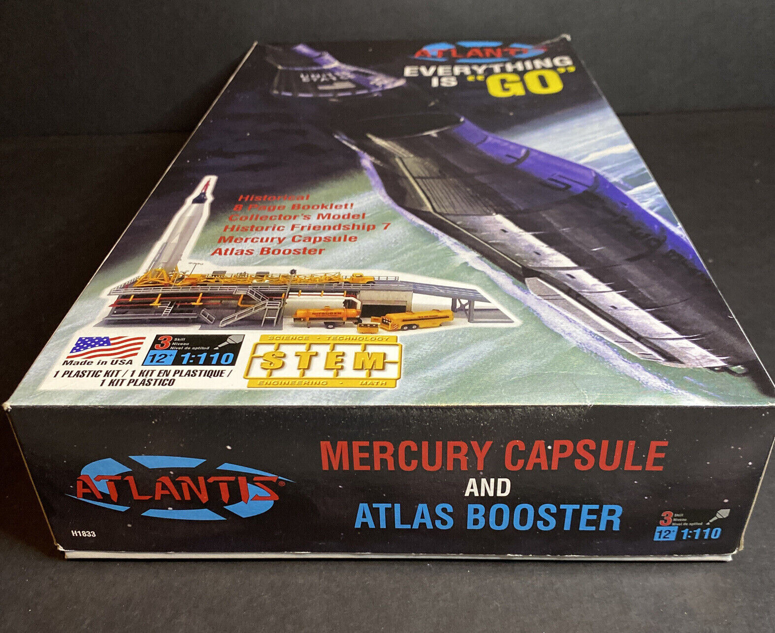 Atlantis - Everything is GO Mercury Capsule with Atlas Booster 1/110 | eBay