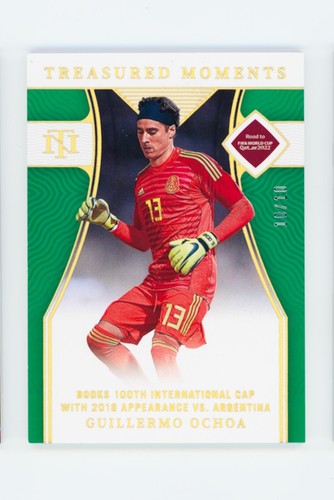 2021-22 Guillermo Ochoa Panini National Treasures Moments Gold Mexico ...