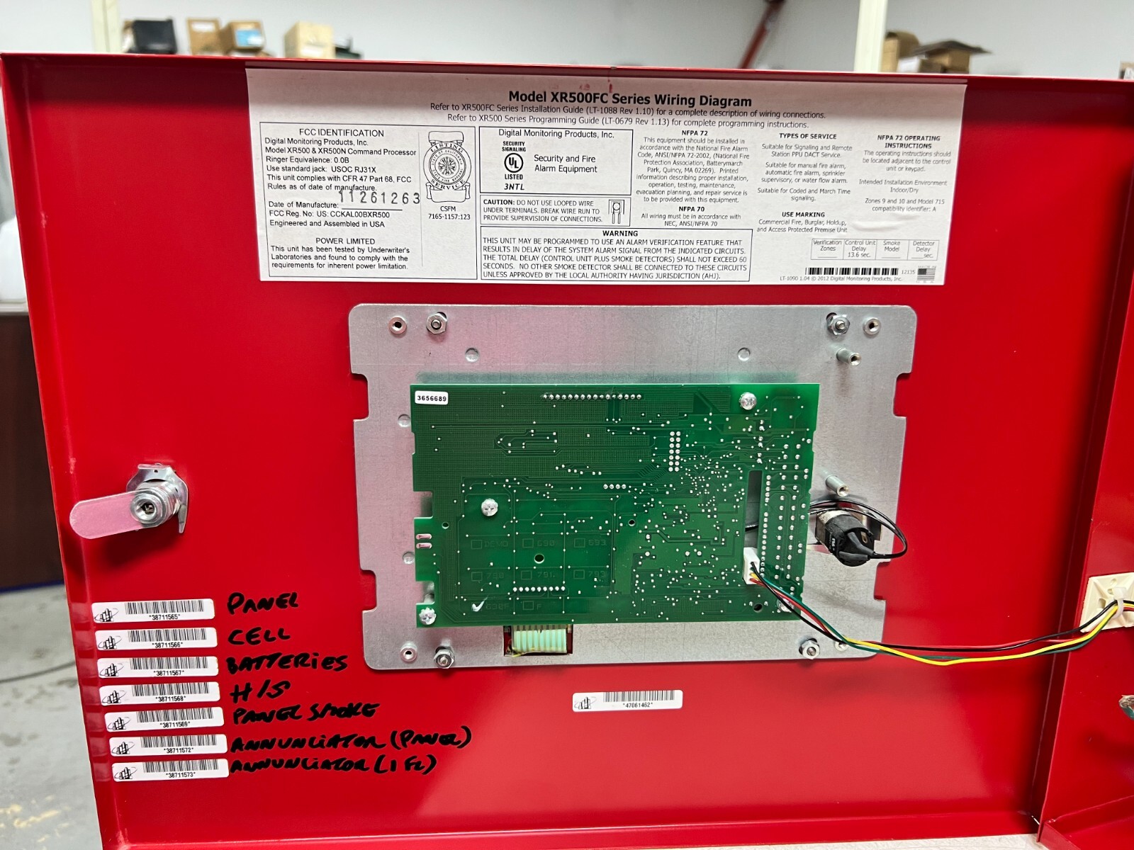 👀 DMP FIRE COMMAND CENTER ALARM PANEL XR500FC | eBay
