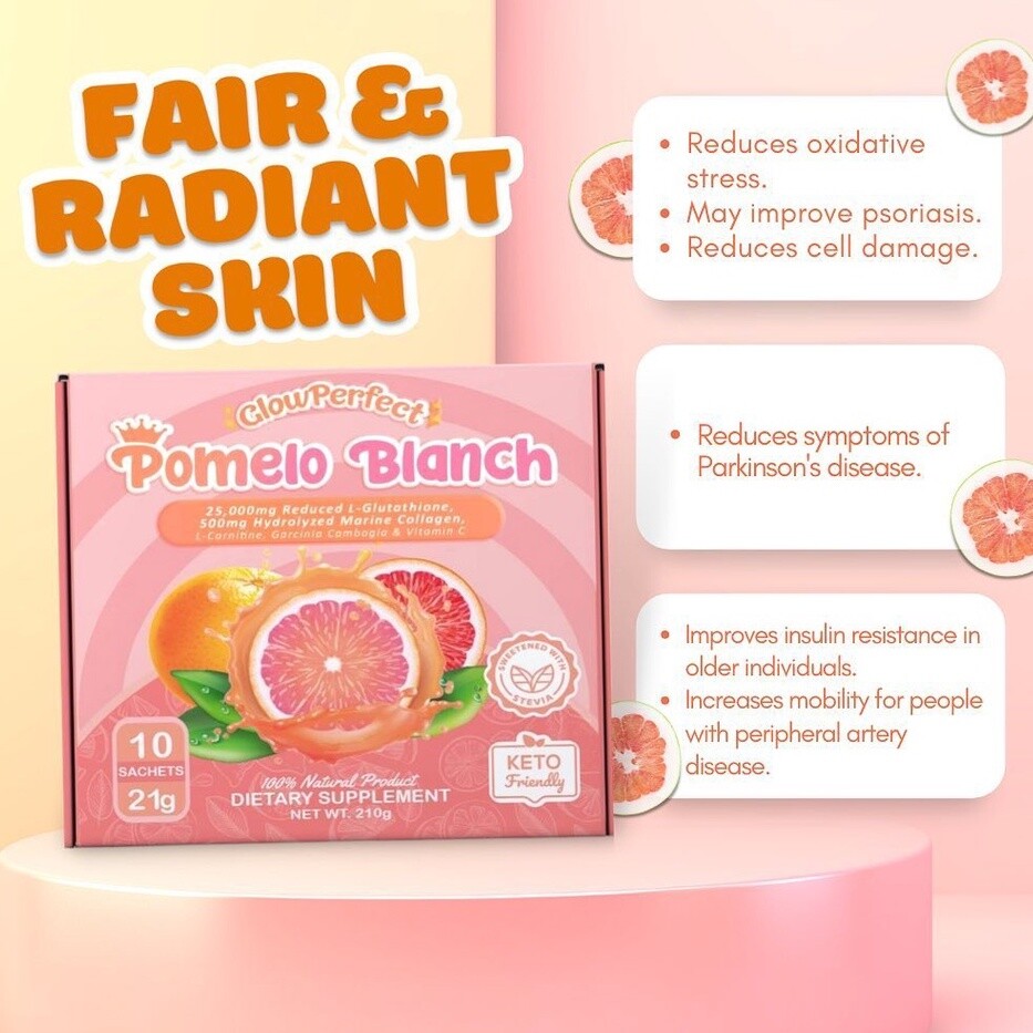 Glow Perfect Drinks:CottonCandy Collagen,Pomelo BlanchGluta,Primo ...