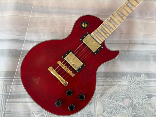Custom LP Gloss Red Flame Maple Top Electric Guitar Mahogany Body 6 ...
