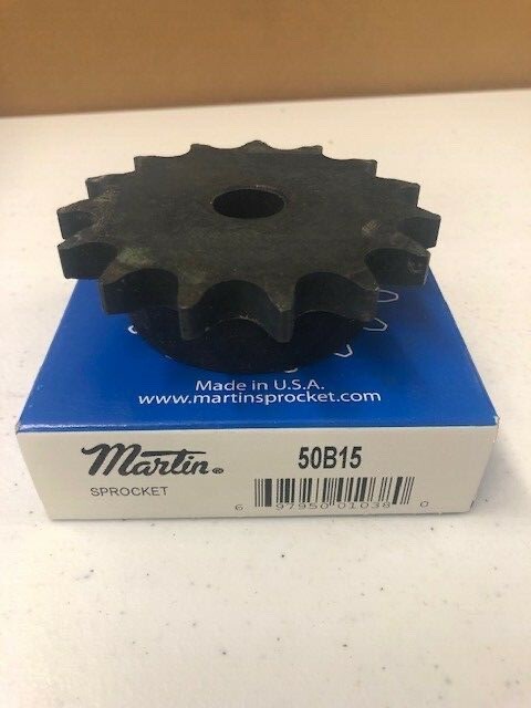 Martin Sprocket 50B15 Chain #50 Teeth 15 OD 3.315" for sale online | eBay