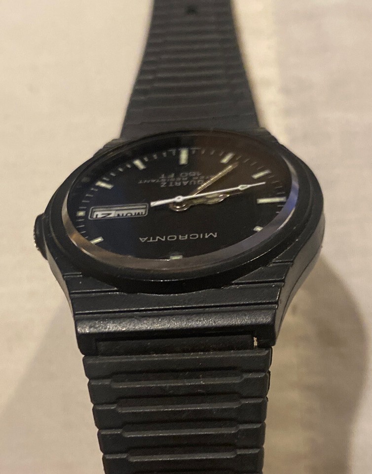 Vintage Micronta Radio Shack Watch Quartz Watch *Water Proof 150ft *NEW ...