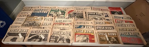 Huge Lot Of Cycle News East Weekly Publication 1978-1979 46 Assorted ...