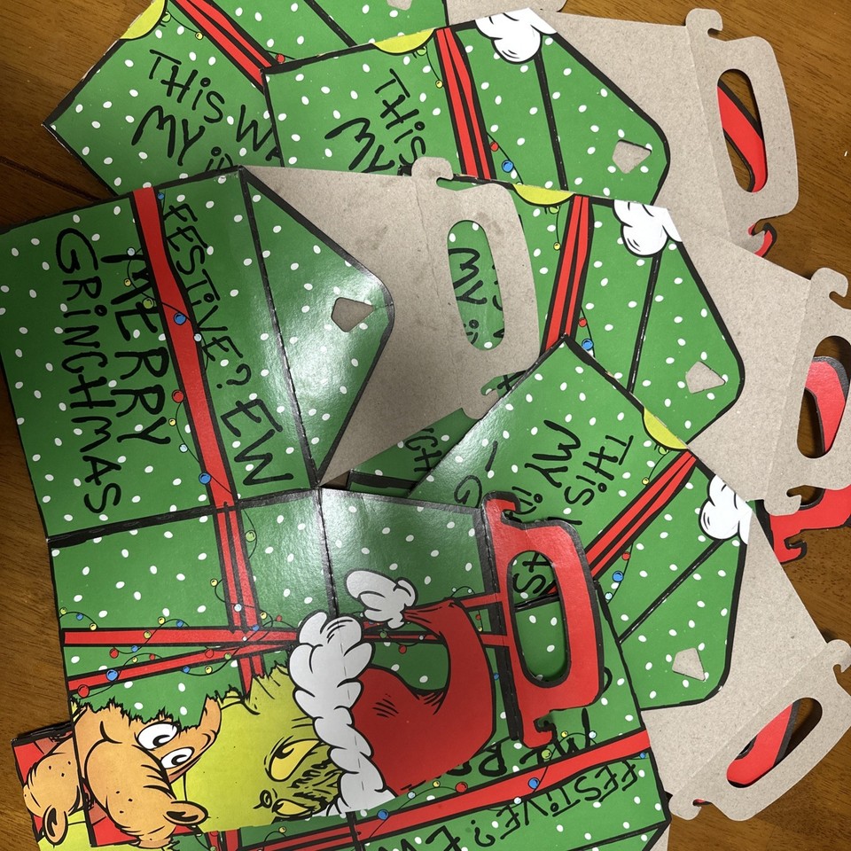 2025 McDonald’s Grinch Happy Meal Box! EMPTY Limited Edition! LOT OF 6 ...