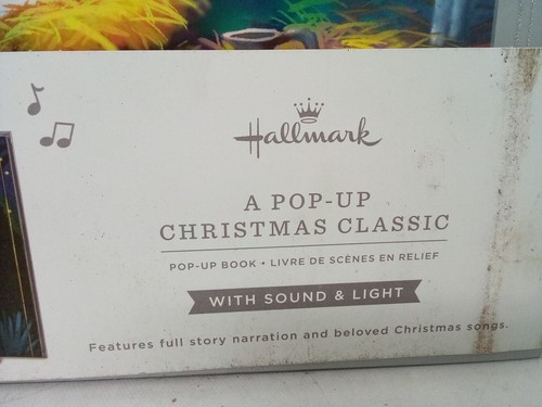 Hallmark Pop Up Christmas Book The Nativity Story Scene Sound & Light ...