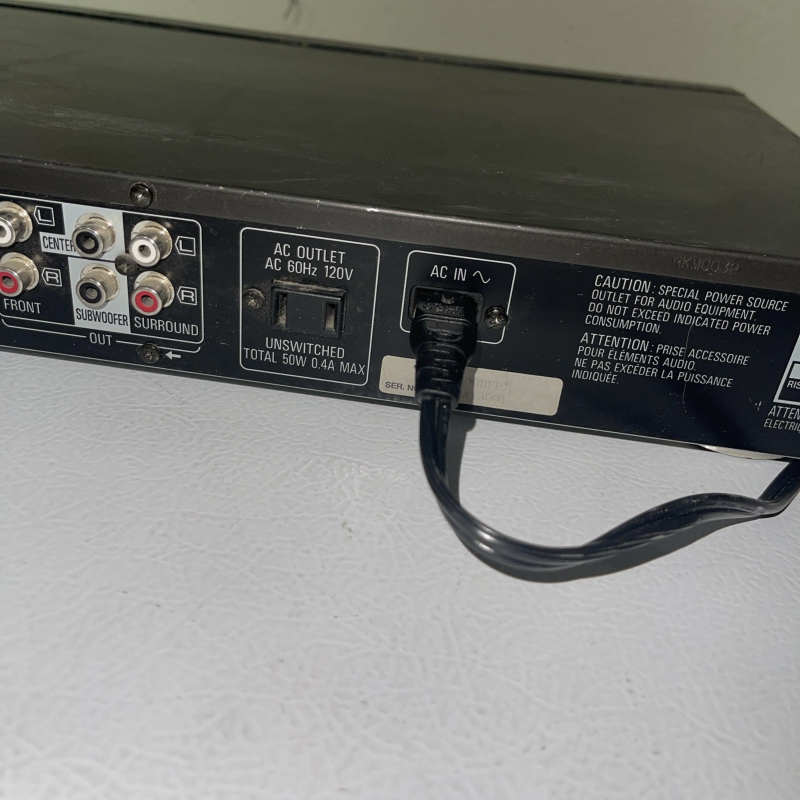 Technics SH‑AC500D Digital Signal Processor –Dolby Digital / Surround ...