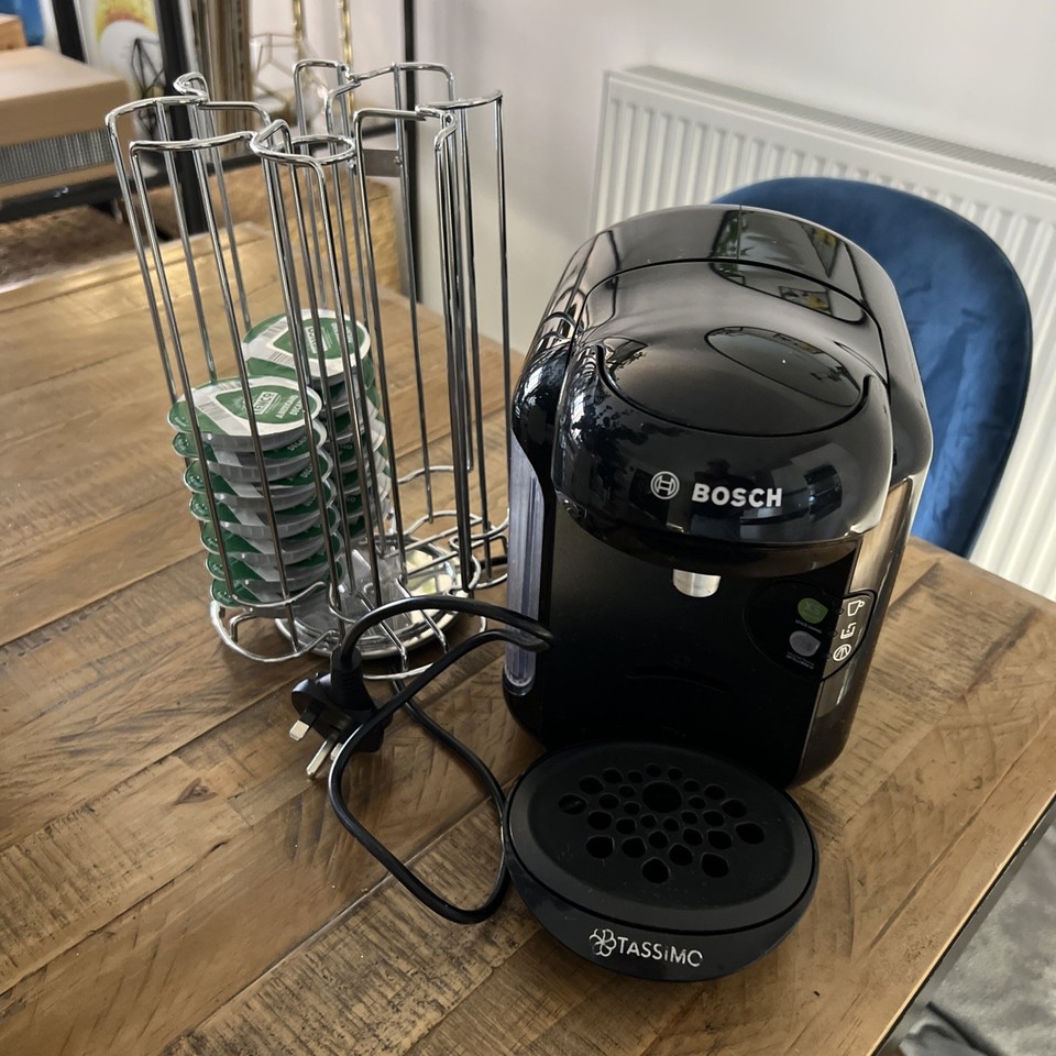 Bosch Tassimo Black Compact Coffee Machine & Coffee Pod Holder | eBay UK