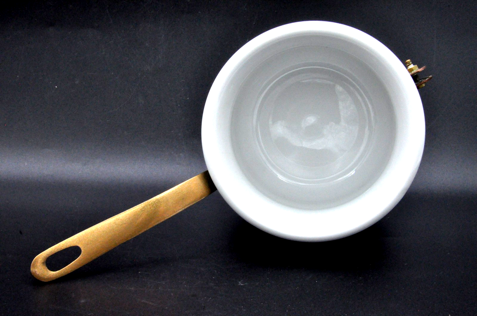 Vintage Bain Marie Porcelain Cooking Pot APILCO Made In France Art ...