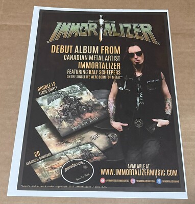 IMMORTALIZER - Debut Album Promo Ad - 2023 Print Promo Ad | eBay