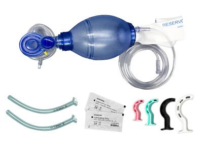 Pediatric Airway Emergency KIT, Resuscitator BVM, 4 Berman OPA + 2 ...