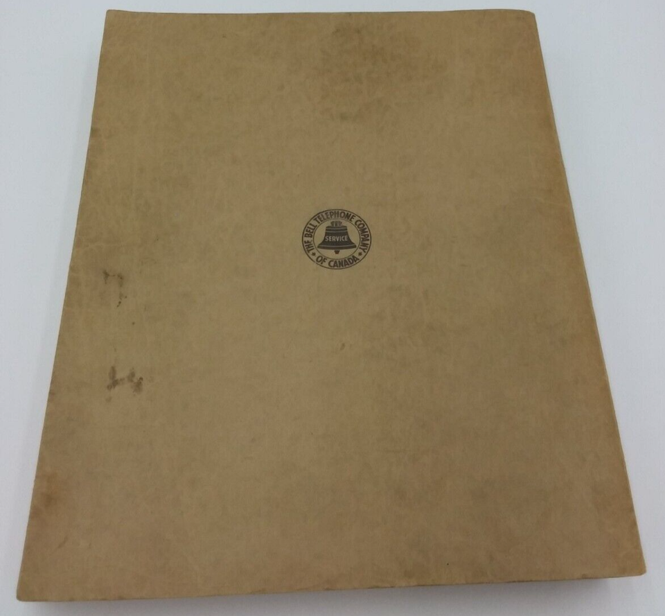1955 Toronto and Vicinity Bell Canada Telephone Directory Book Rare ...