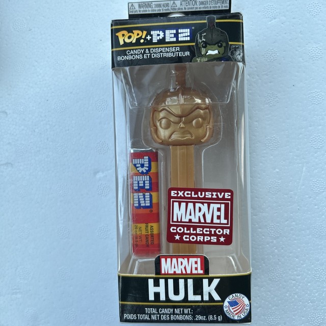 Gold Hulk Pez Funko Pop Marvel Collector Corps 1st 10 Years Amazon for ...