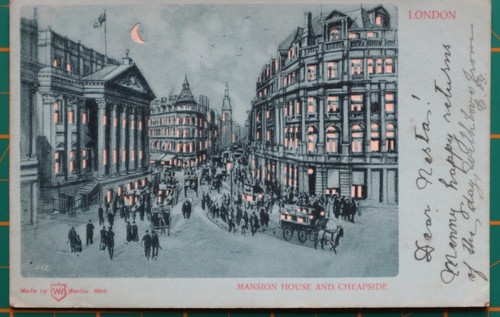 Alte Postkarte 1902 Htl Halten Bei Licht Herrenhaus Und Cheapside | eBay