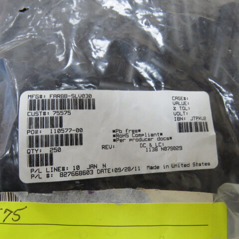 FARGO ASSEMBLY/ DILLBLOX 75575 Qty of 100 per Lot Automotive Connectors ...