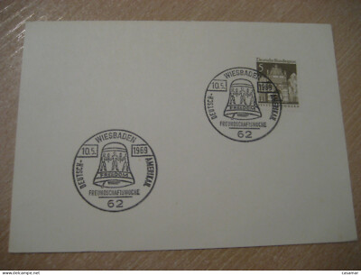 Wiesbaden 1969 USA Freedom Bell Cancel Card Germany | eBay