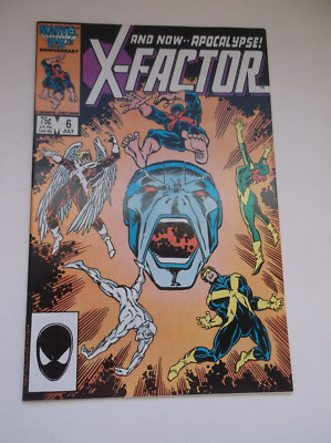 MARVEL: X FACTOR #6, 1ST APOCALYPSE APPEARANCE, MOVIE, KEY BOOK, 1986 ...