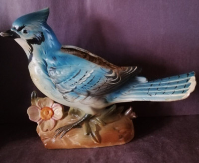 Lefton Blue Jay Planter 573 ~ Vintage Blue Jay | eBay