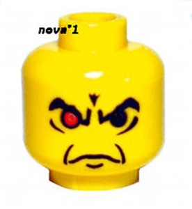 LEGO HEAD ANGRY RED EYE FOR MINIFIGURE NEW | eBay