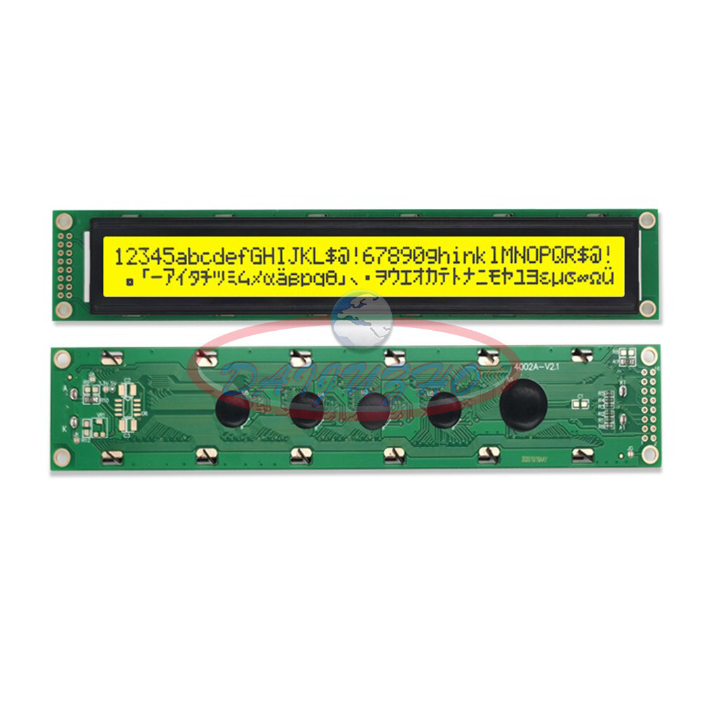 Character LCD Display Equivalent with Black on yellow HD44780 40x2 4002 ...