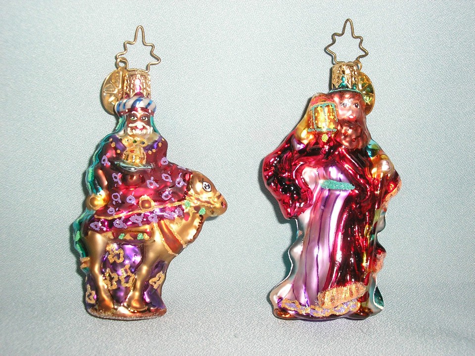 Radko Little Gem Set of 6 Nativity Christmas Ornaments Pre - Owned, No ...