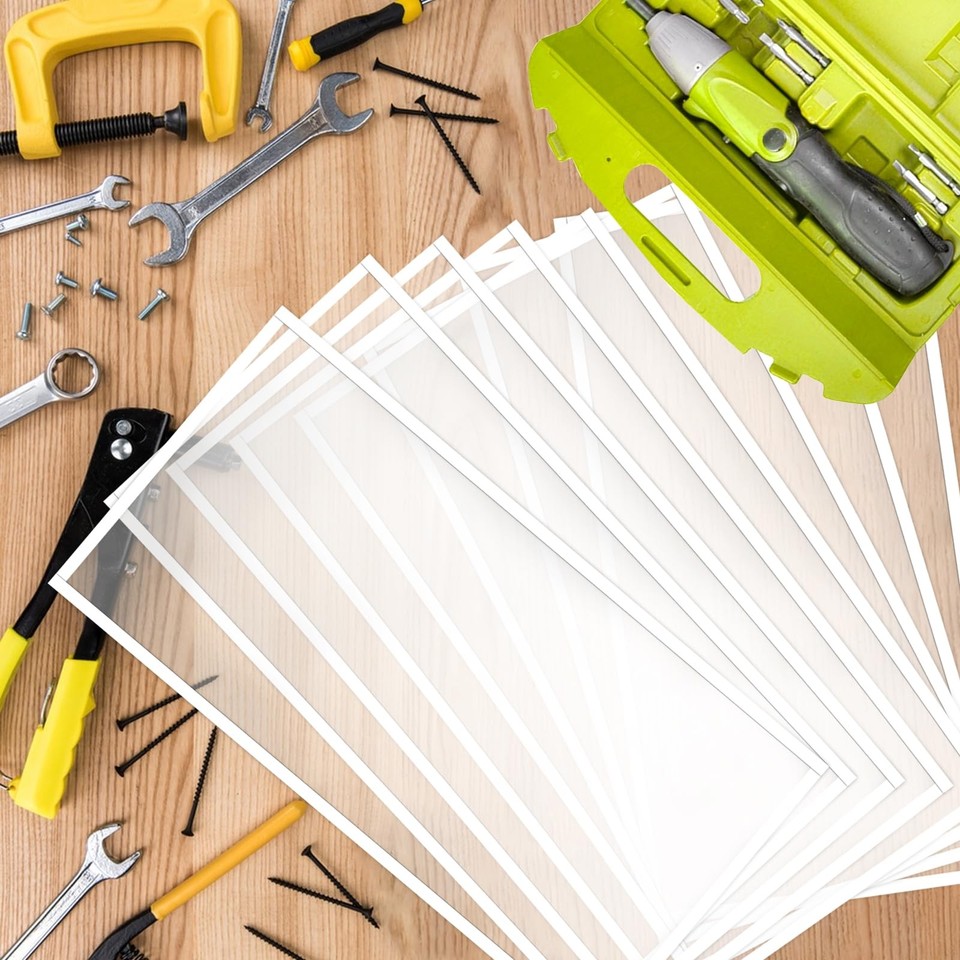 12 Pack Abrasive Blasting Cabinet Lens Cover Clear Polyester Film | eBay