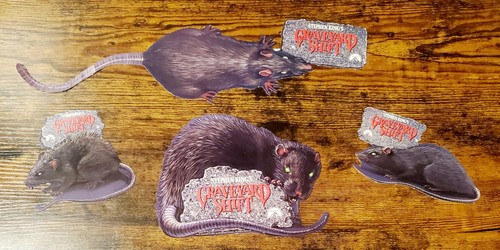 1990 "GRAVEYARD SHIFT" Stephen King Orig VIDEO STORE PROMOTIONAL "RATS ...
