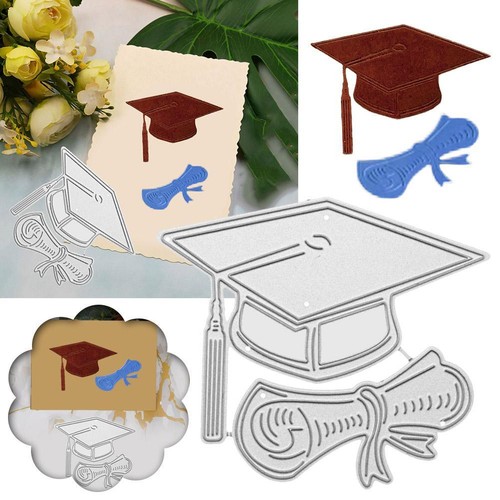 Graduation Hat Certificate Metal Cutting Dies Stencils For DIY ...