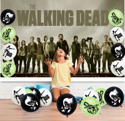 18PCS The Walking Dead Balloons Party Supplies Birthday Decor | eBay