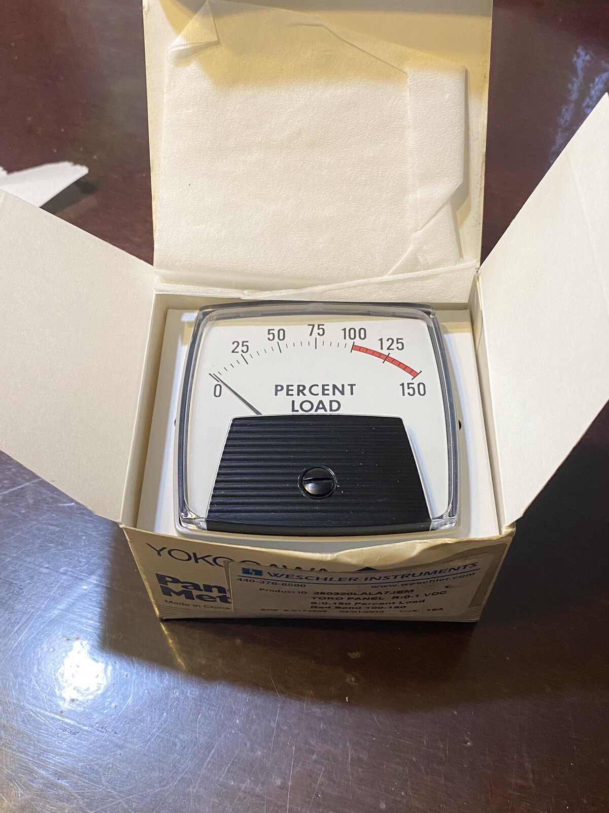 Yokogawa / Weschler Instruments 250320LALA JEM Panel Meter 0-150 ...