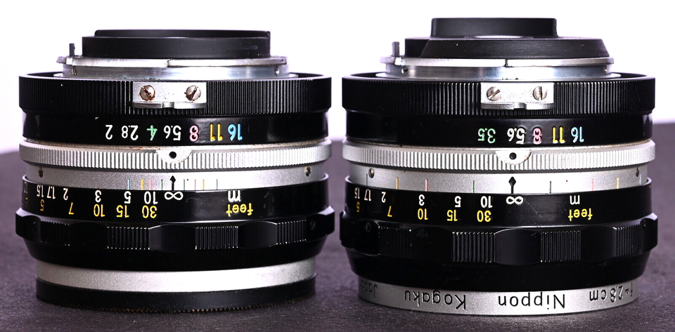 Nikon Nikomat FTN 35mm Film SLR c/w Nikkor-H 50/2, 28/3.5 Lens & 524 ...