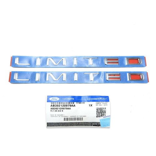 2x Genuine Side Door "LIMITED" Emblem For 2012-2019 Ford Ranger XLT ...