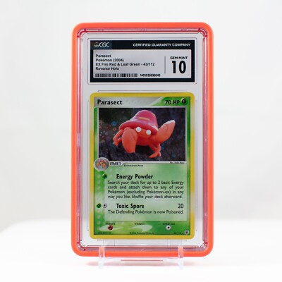 2004 Pokemon Parasect Reverse Holo EX Fire Red & Leaf Green 41 - CGC 10 ...