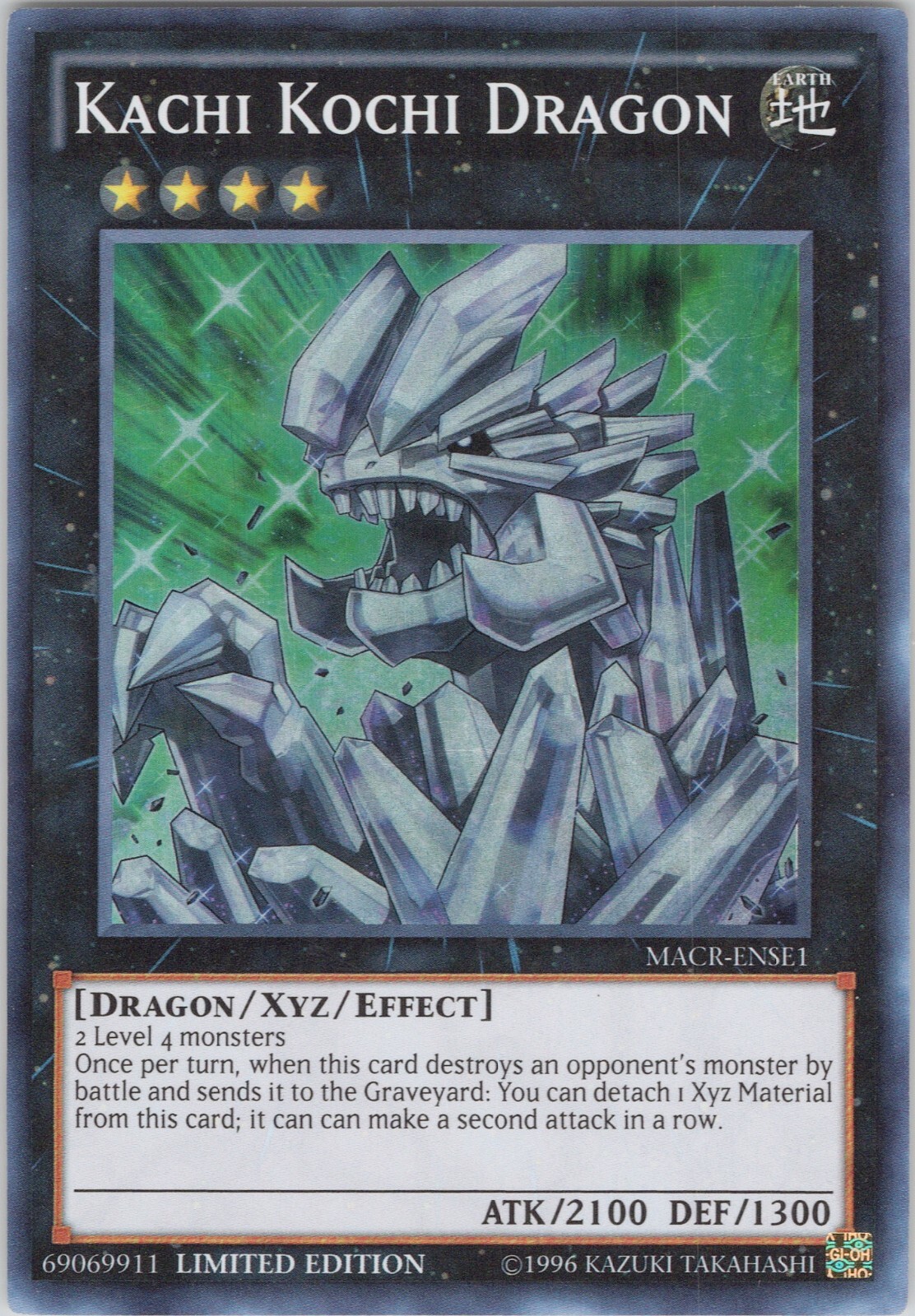 Kachi Kochi Dragon NM MACR LTD Maximum Crisis Yugioh | eBay