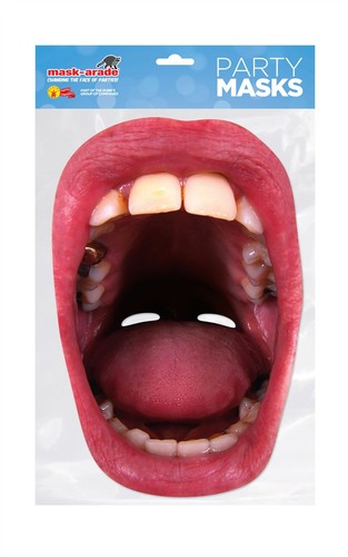 Big mouth Fillings official fancy dress face mask | eBay.de