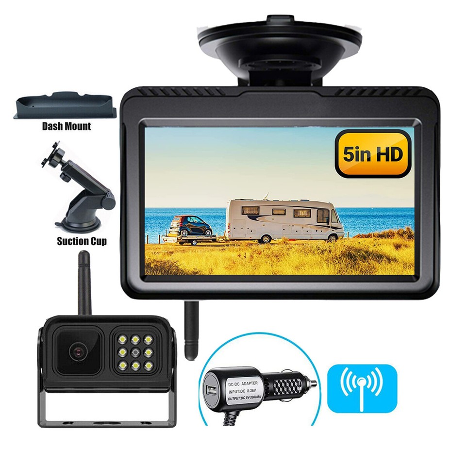 Backup Camera Wireless Car Rear View Parking System Night Vision 5 ...